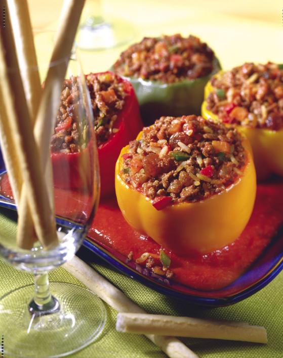 Piments farcis au boeuf épicé - Bœuf canadien